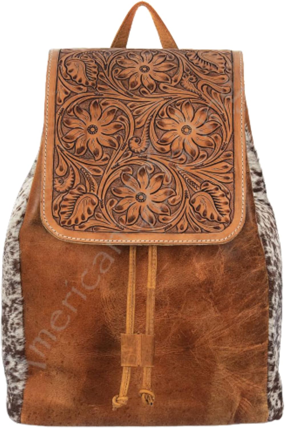 Amazon.com | American Darling Hand Carved Leather Backpack Womens Mens ...