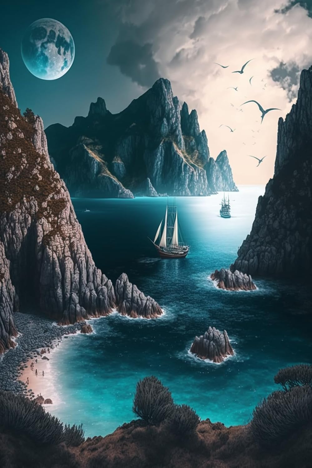 Amazon.com: Maritime Sailing 1000 Piece Wooden Jigsaw Puzzle for Adults ...