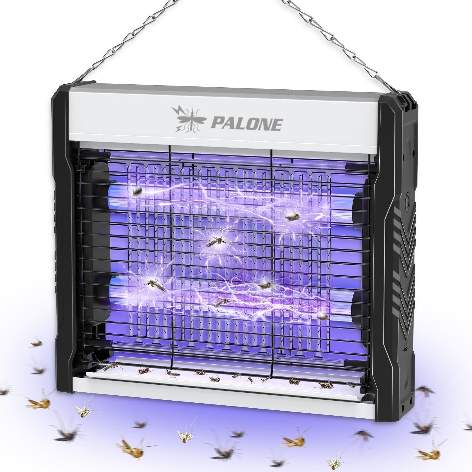 PALONE Fly Killer, 4000V Effective Insects Bug Zapper, UV Insect Killer ...