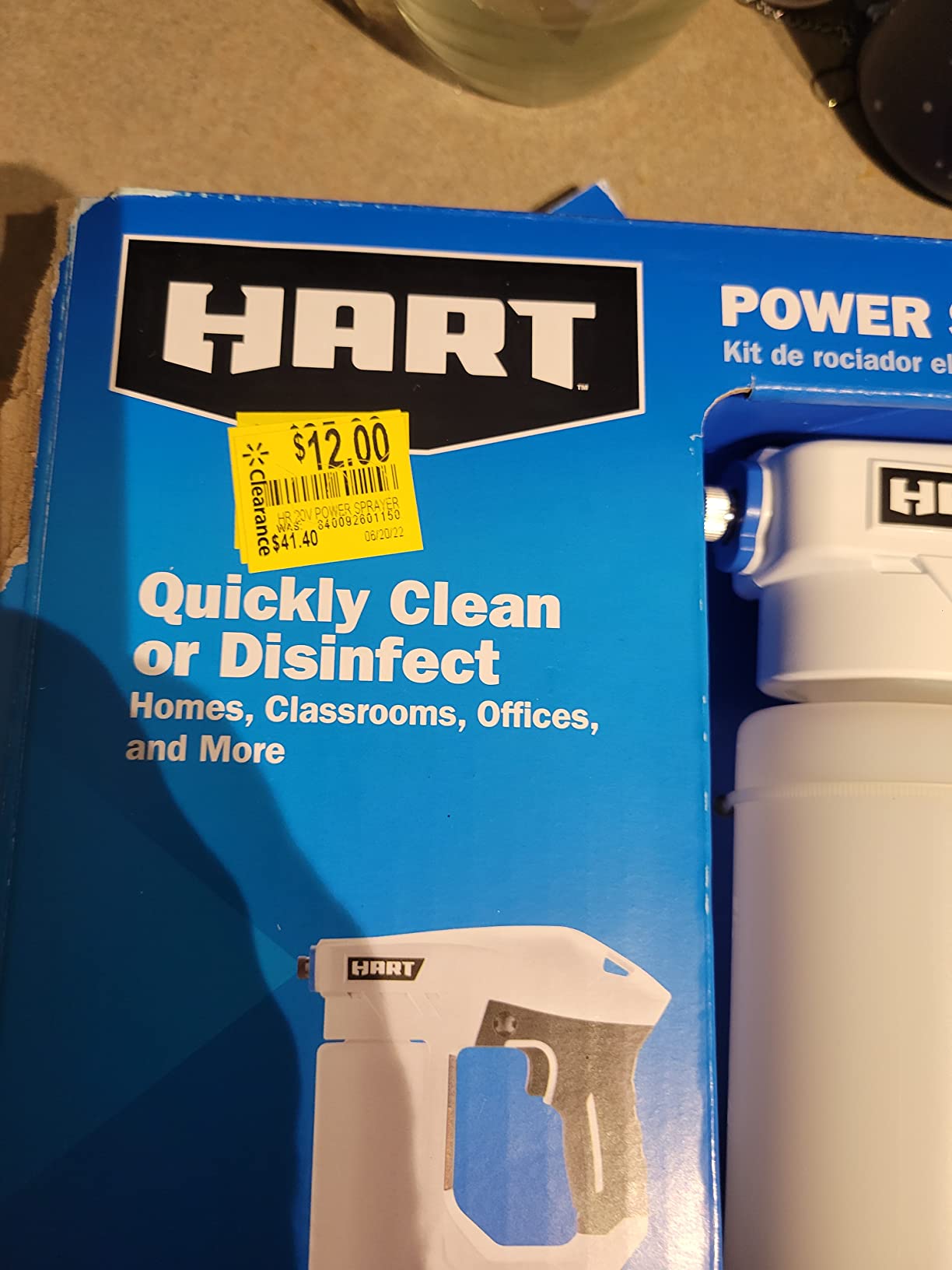 Amazon.com : HART 20-Volt Cordless Power Sprayer 1.5Ah Lithium-ion ...