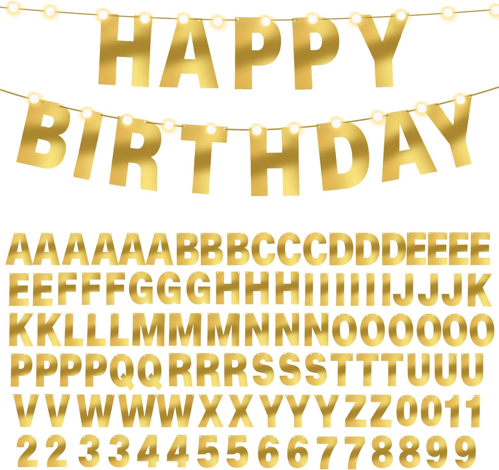 Amazon.com: 110 PCS DIY Letter Banner Customizable Banner Kit, Glitter ...