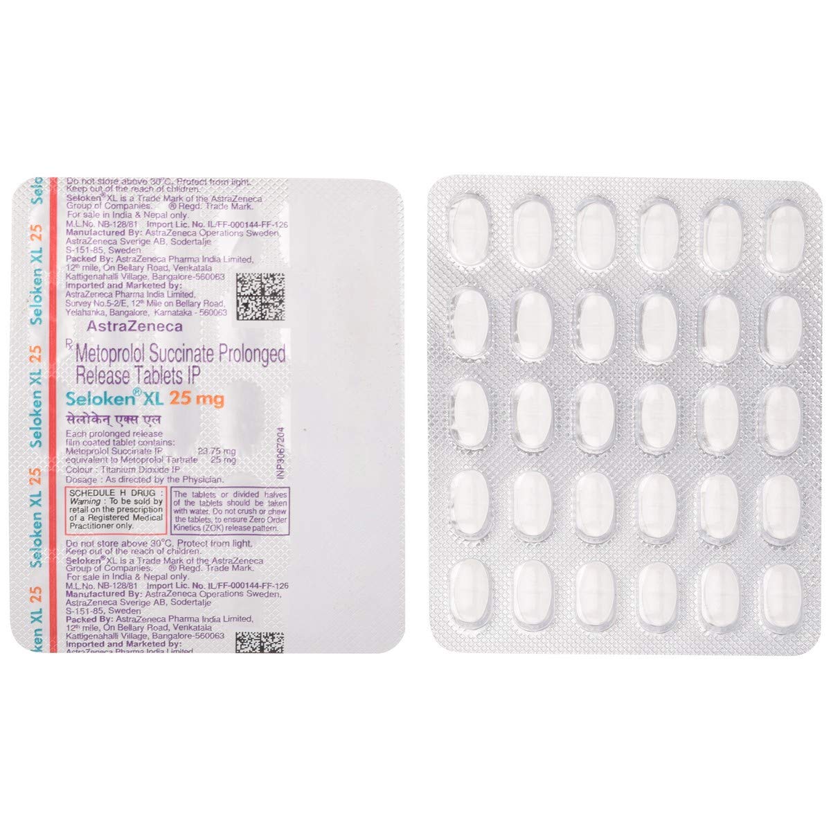 Seloken XL 25 mg - Strip of 30 Tablets : Amazon.in: Health & Personal Care