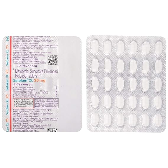 Seloken XL 25 mg - Strip of 30 Tablets : Amazon.in: Health & Personal Care