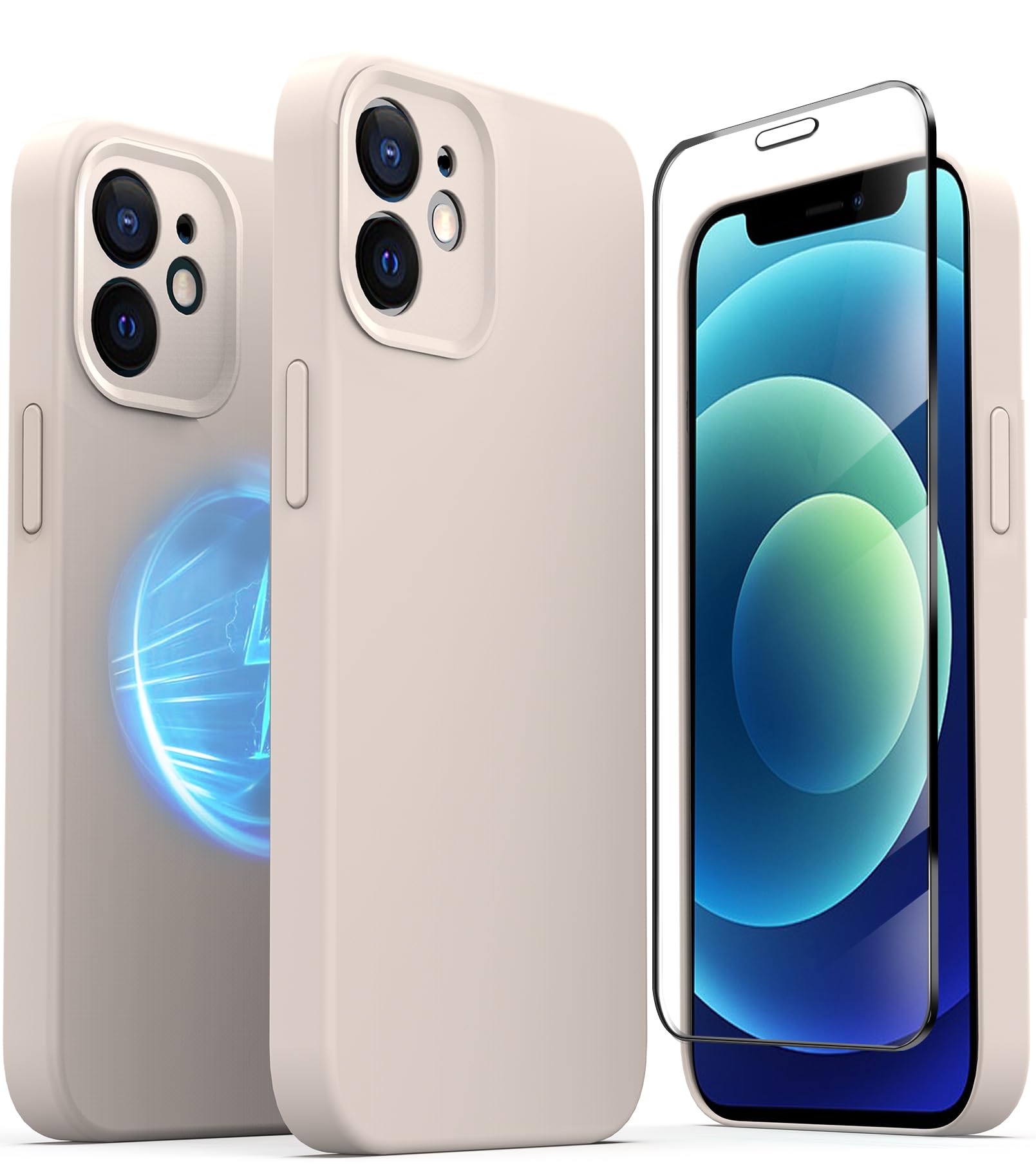 Amazon.com: TZGZT Camera Protection for iPhone 12 Phone Case, [fits ...