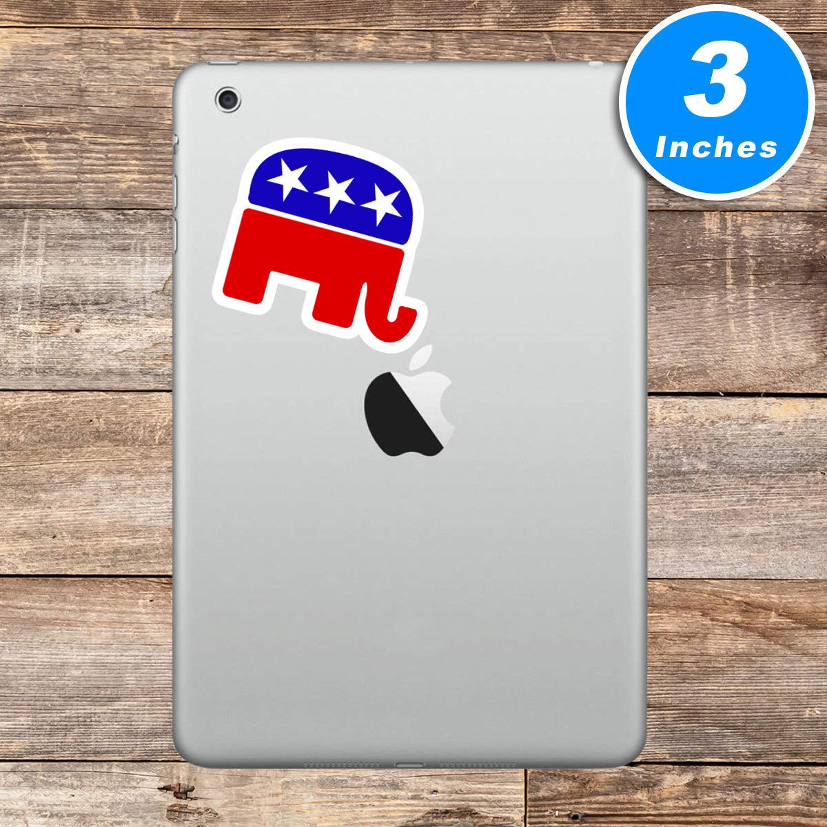 Conservative Bumper Stickers 3-Pack Republican Elephant Oval Stickers ...