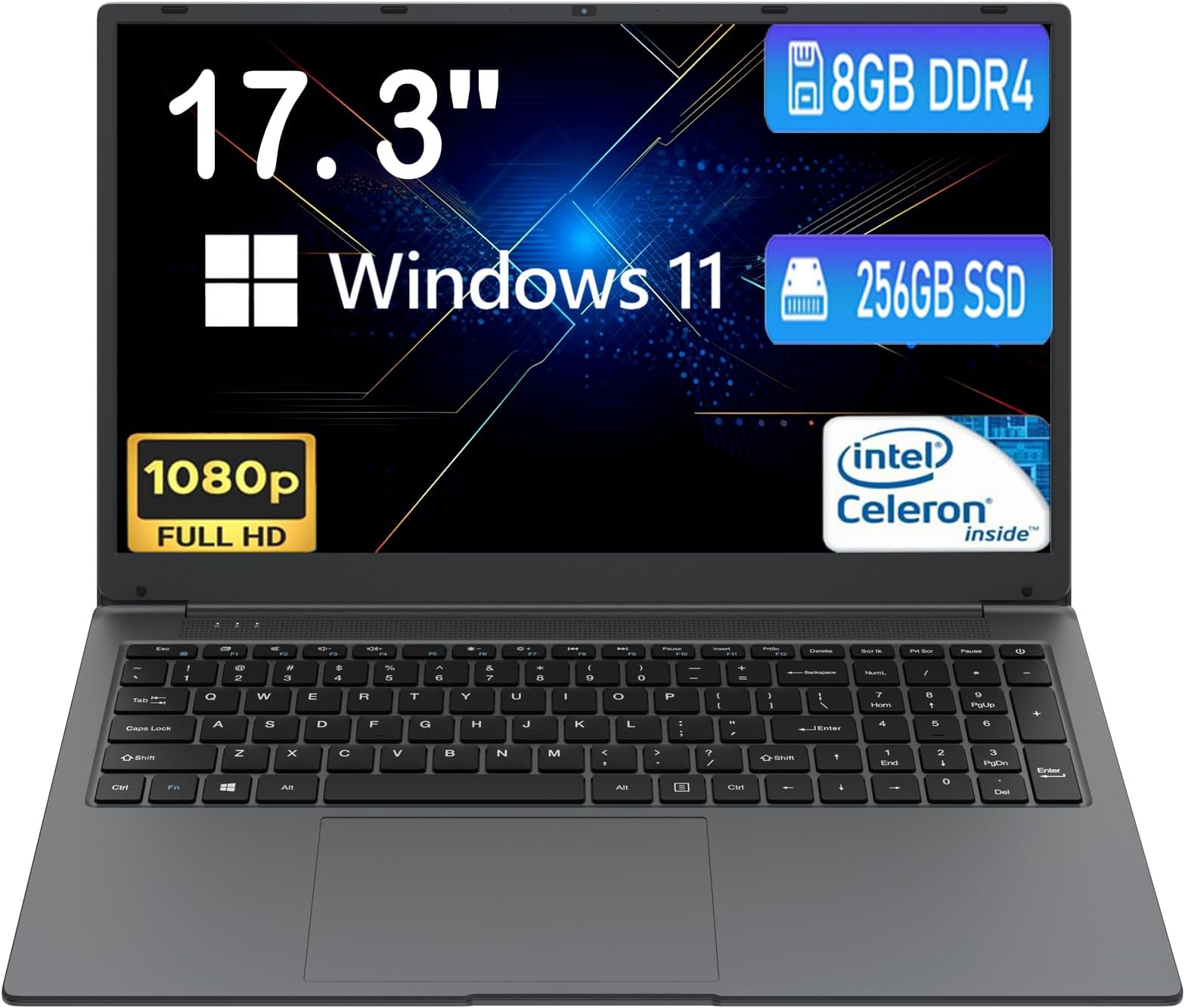Amazon.com: MTWZMM 17 inch Laptop, 8GB RAM 512 SSD, 17.3 inch FHD ...