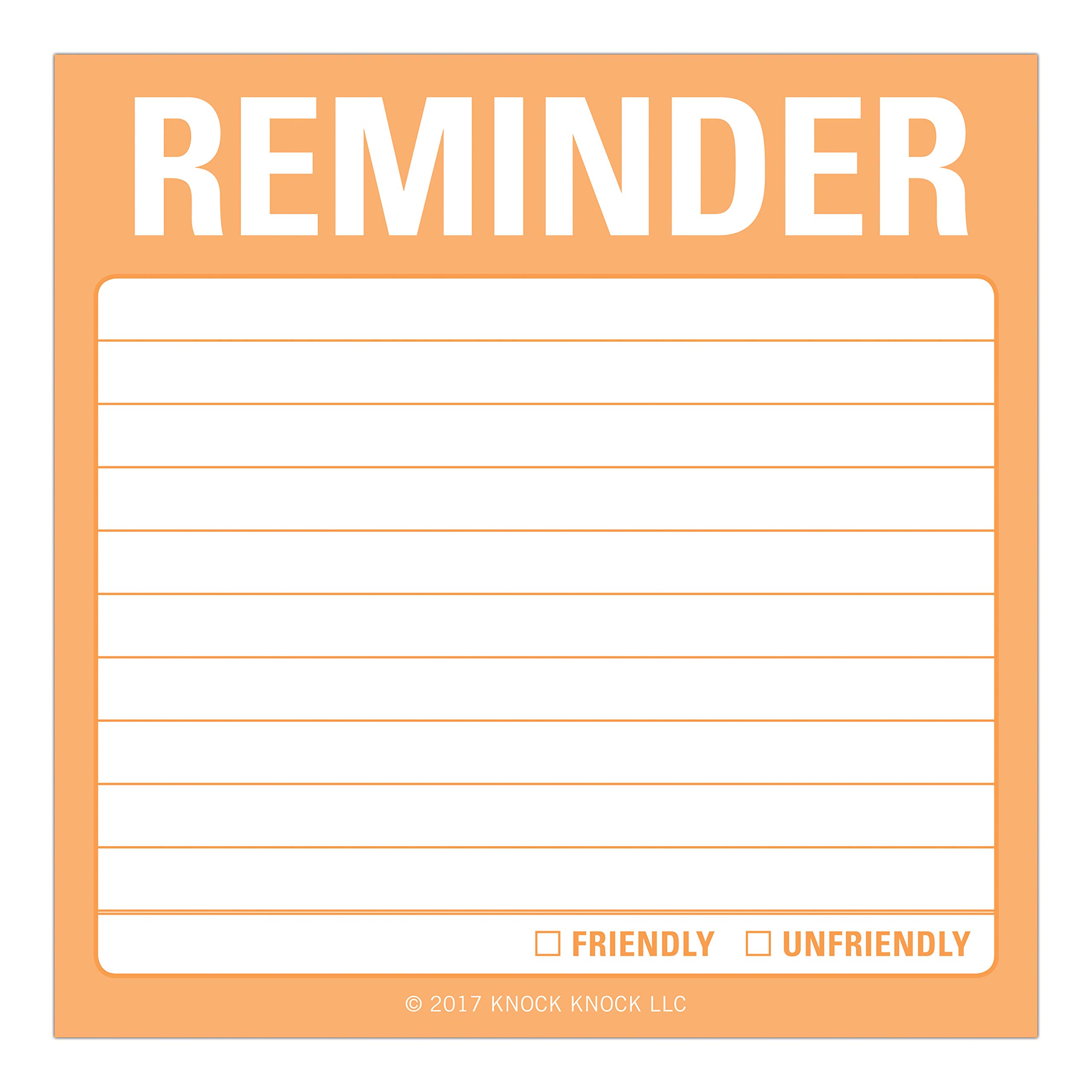 Unfriendly Reminder