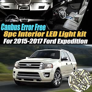 Amazon.com: 8Pc Canbus Error Free Super White 6000K Car Interior LED ...