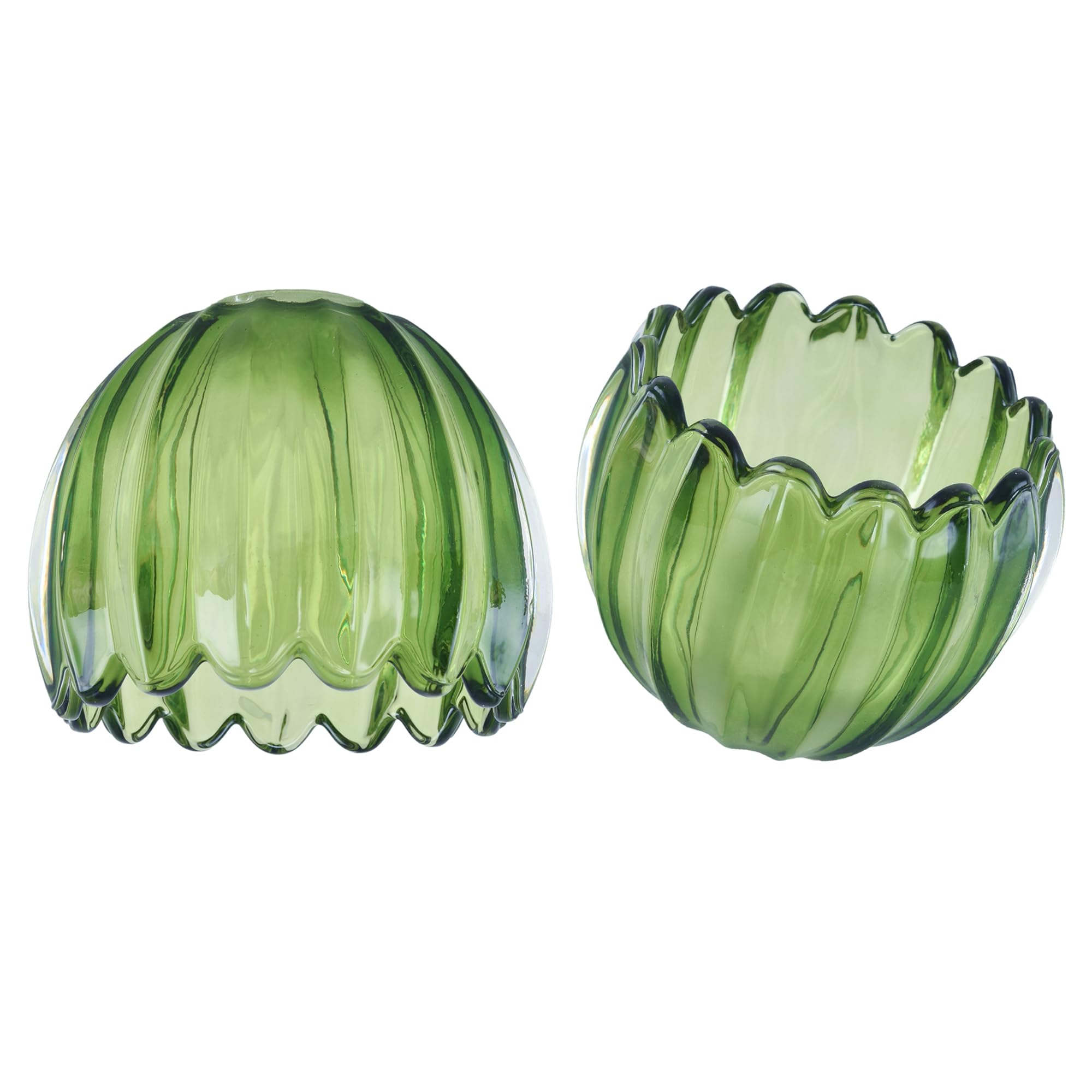 Glass Green Tulip Lamp Shade Small Flower Lampshade Art Blown ...