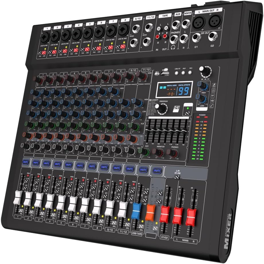 Amazon.com: Yamnweo AMS-12 Dual Band Professional 12t Channel Audio ...