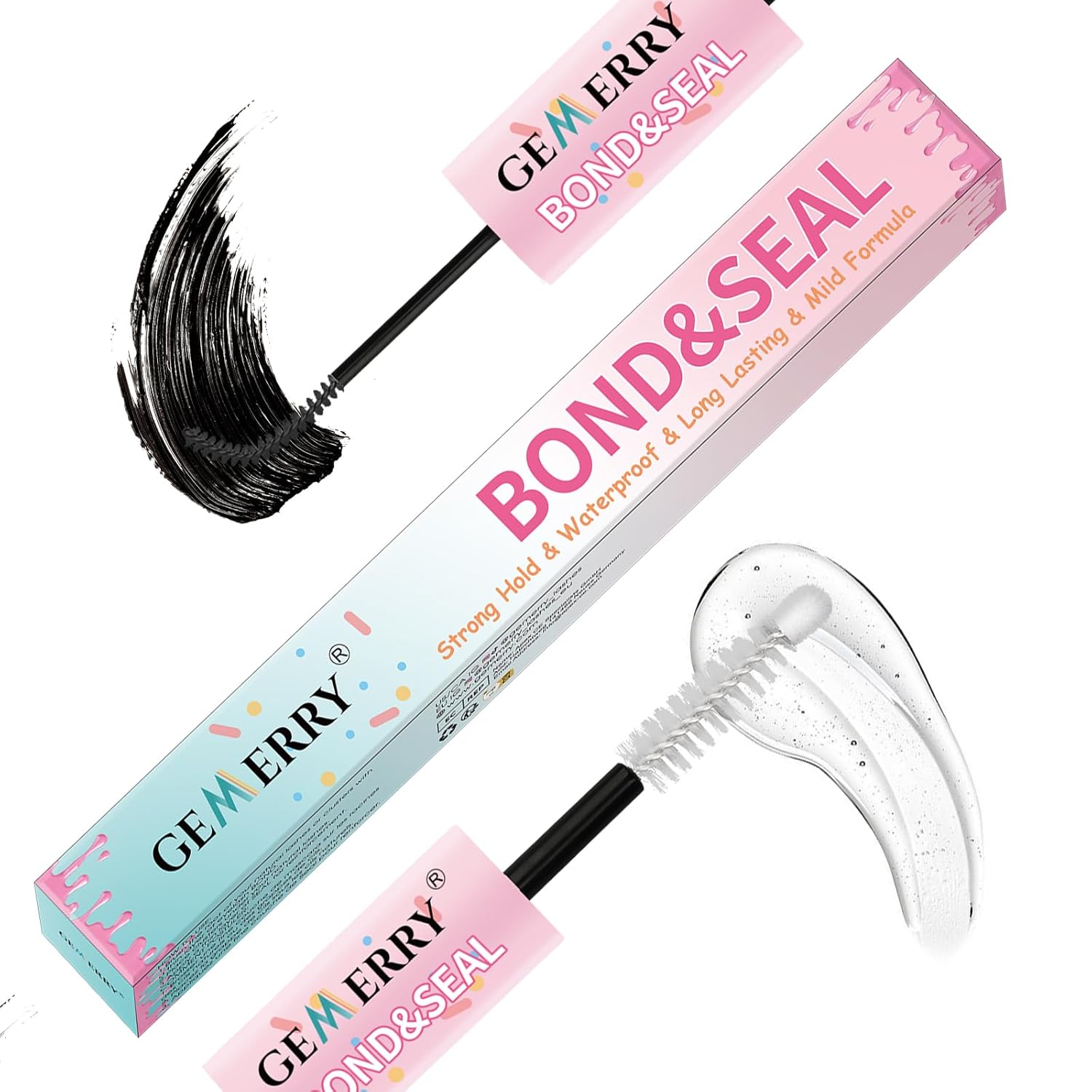 Amazon.com: GEMERRY Lash Bond and Seal Waterproof Lash Cluster Glue ...
