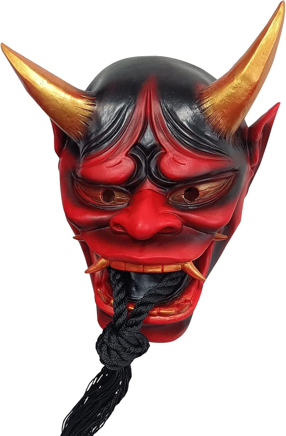 Amazon.com: Japanese Hannya Oni Mask,Evil De-mon Mon-ster Full Face ...