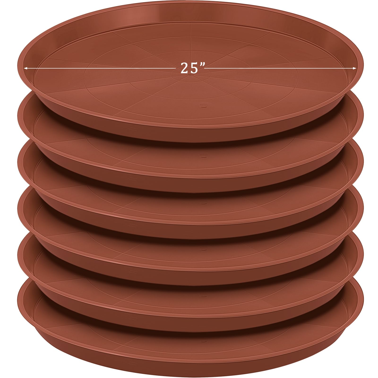 Amazon.com : Eccliy 6 Pack Plastic Plant Saucer Heavy Duty Planter ...