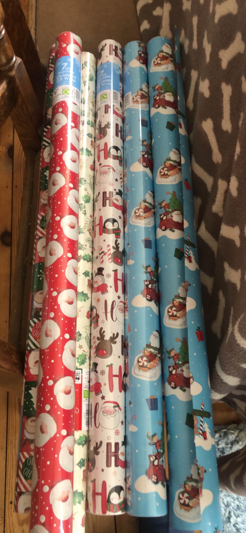 44M Cute Christmas Wrapping Paper Roll (8 Rolls) Ideal for Xmas ...