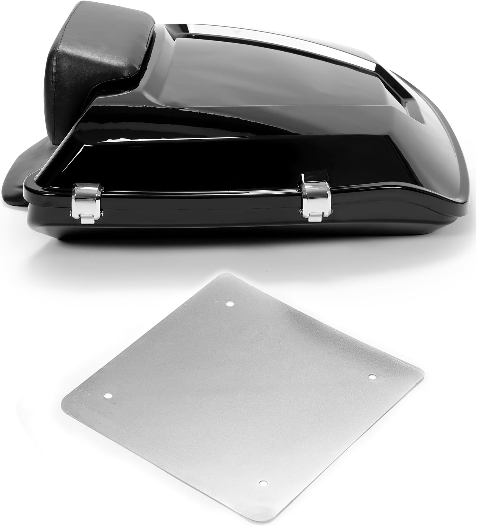 Amazon.com: Vivid Black Chopped Tour Pack Luggage Kit w/Backrest Pad ...