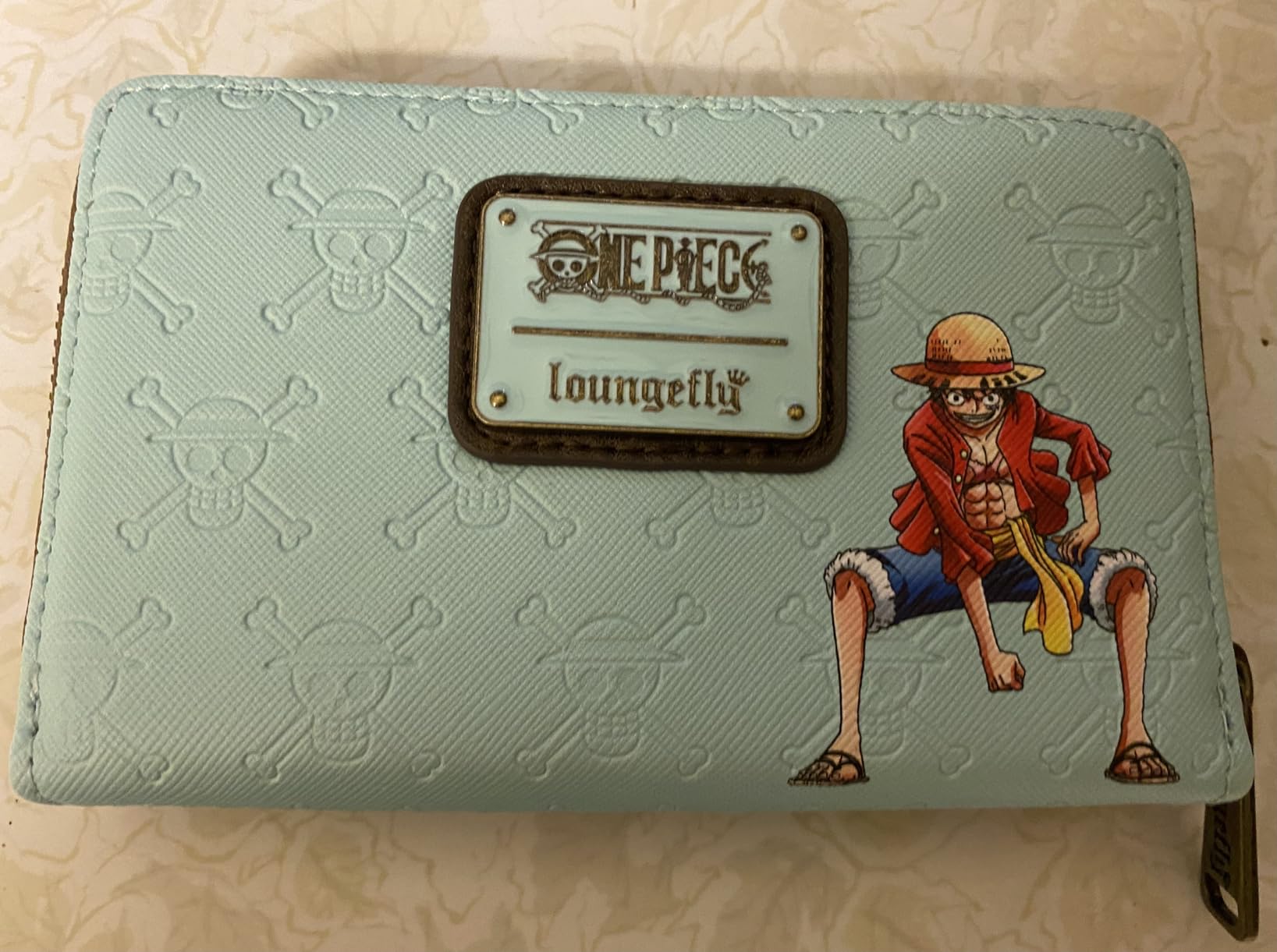 Amazon.com: Loungefly One Piece 25th Anniversary Straw Hat Pirates Zip ...