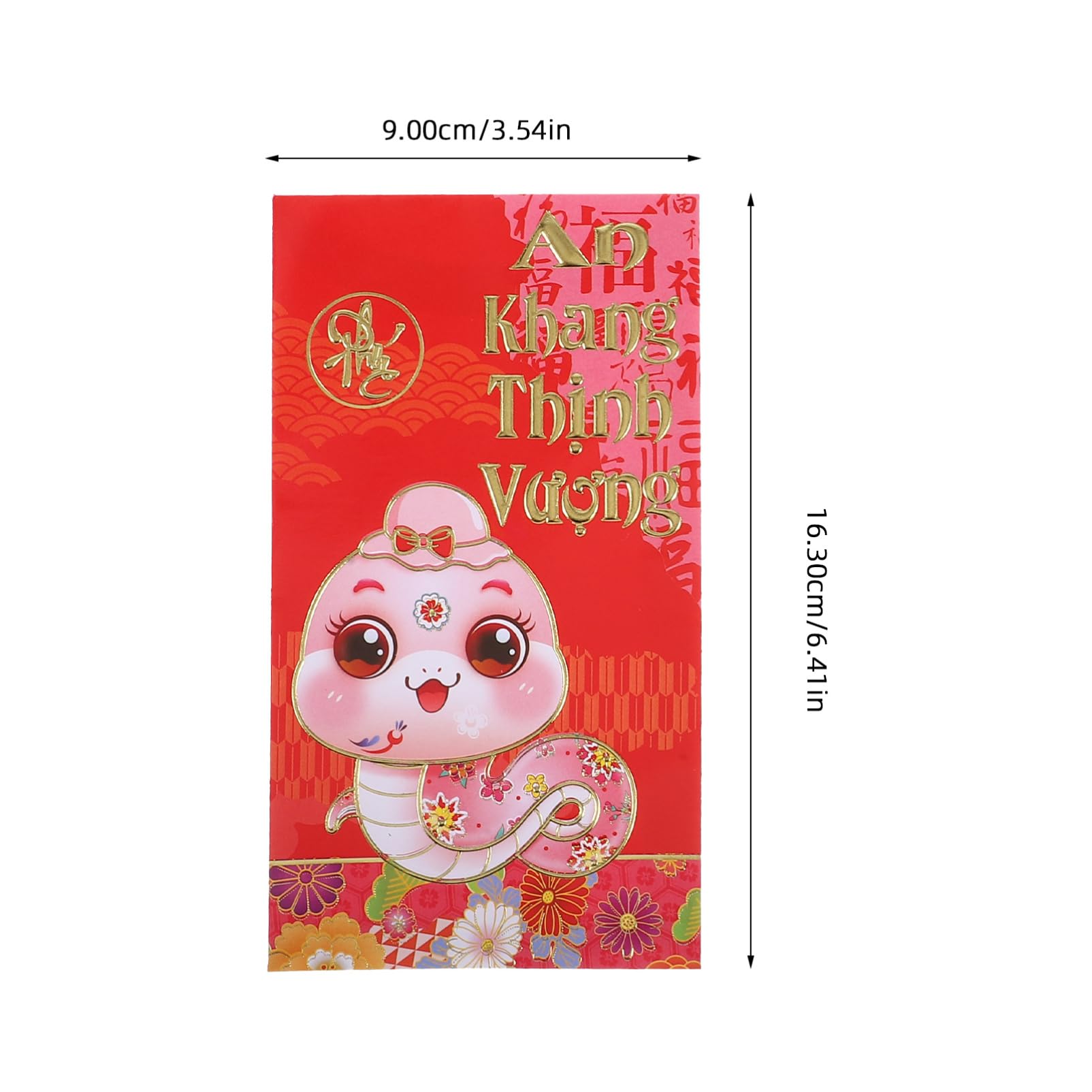 Vietnamese Li Xi Envelopes U.S Seller) 1 Set (6pcs) Red Envelopes 2020