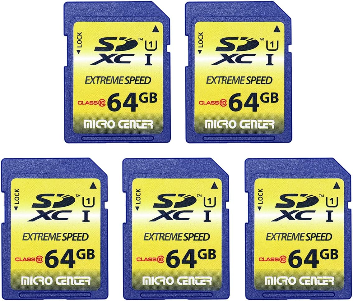 Amazon.com: INLAND 64GB Class 10 SDXC Flash Memory Card Full Size SD ...