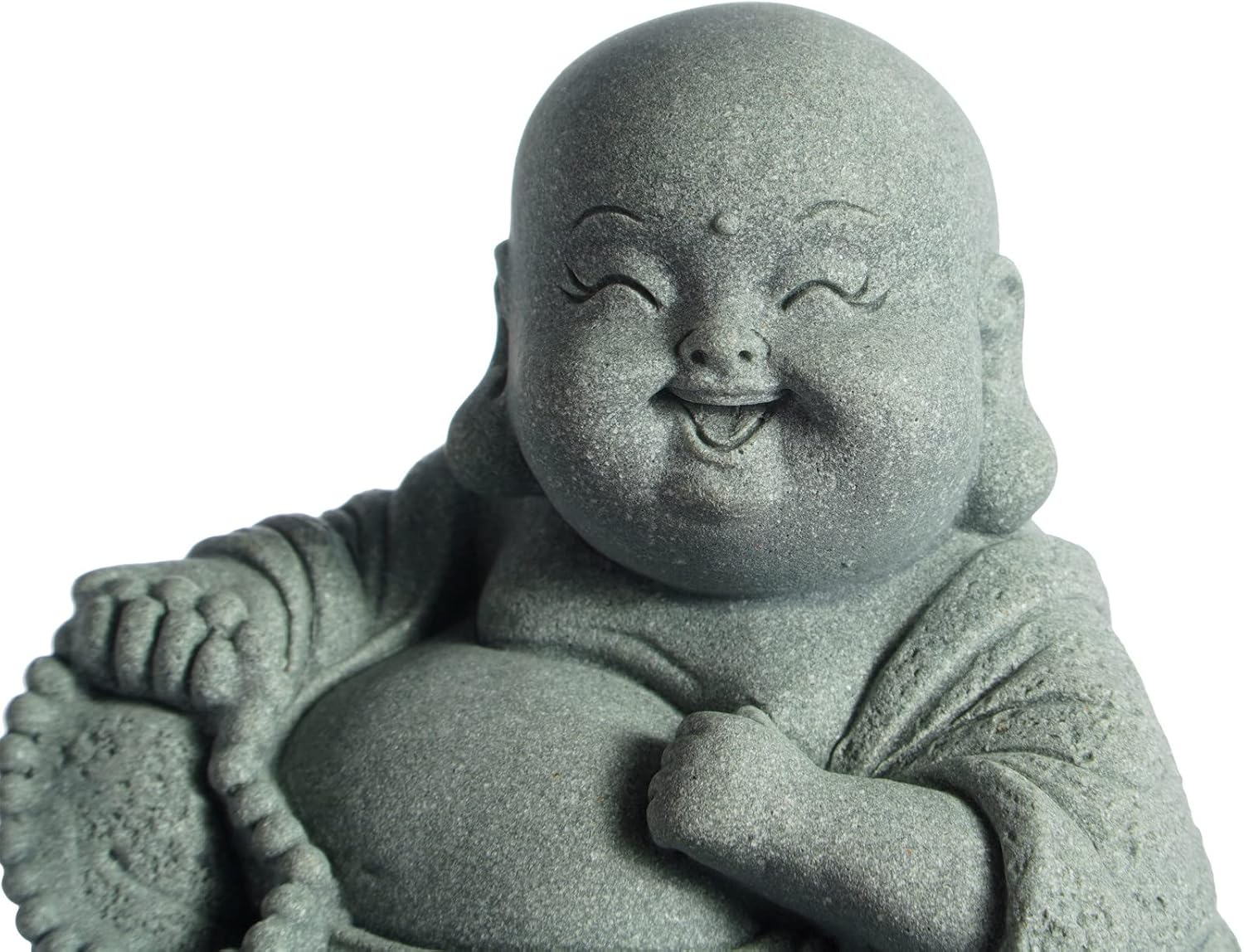 Amazon.com: Little Buddha Statue for Home, Laughing Buddha Statue ...
