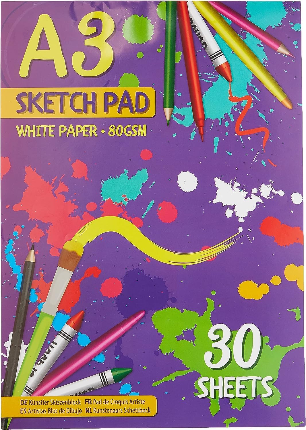 2 Packs of A3 Sketchbook Drawing Paper - Kids Coloring Book and Art ...