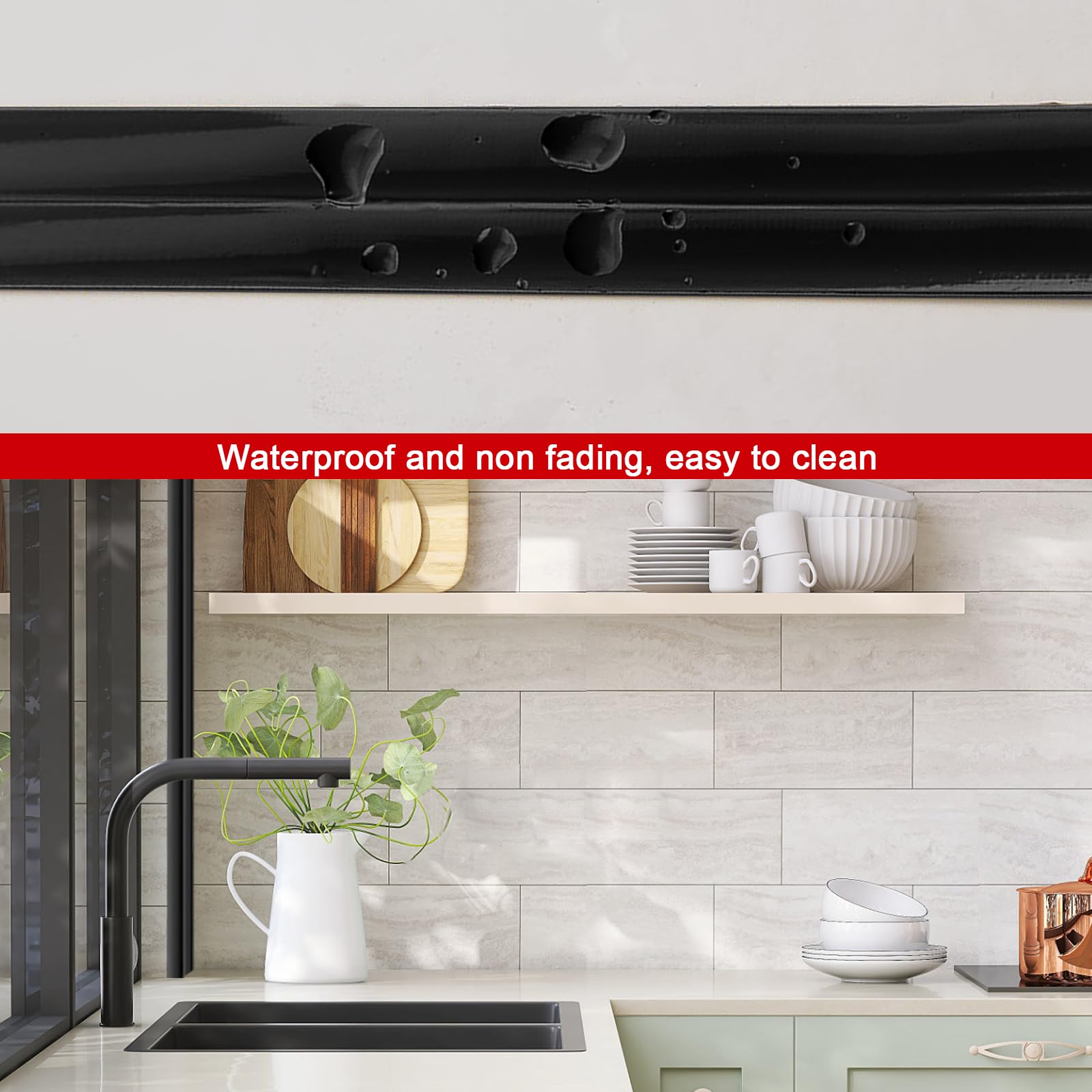 Snapklik.com : Peel And Stick Wall Trim Molding, 32.8FT Bendable ...