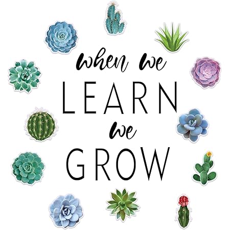 Amazon.com: 13 Pieces Succulents Cutouts Classroom Decor Succulents ...