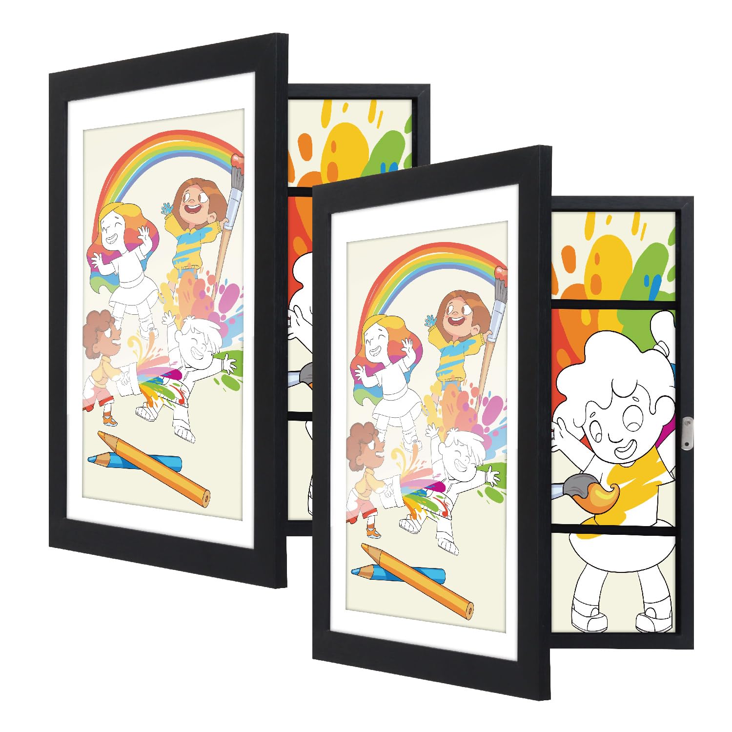 Front Loading Picture Frames 2 Pack Kids Art Display Frames - For 8 ...