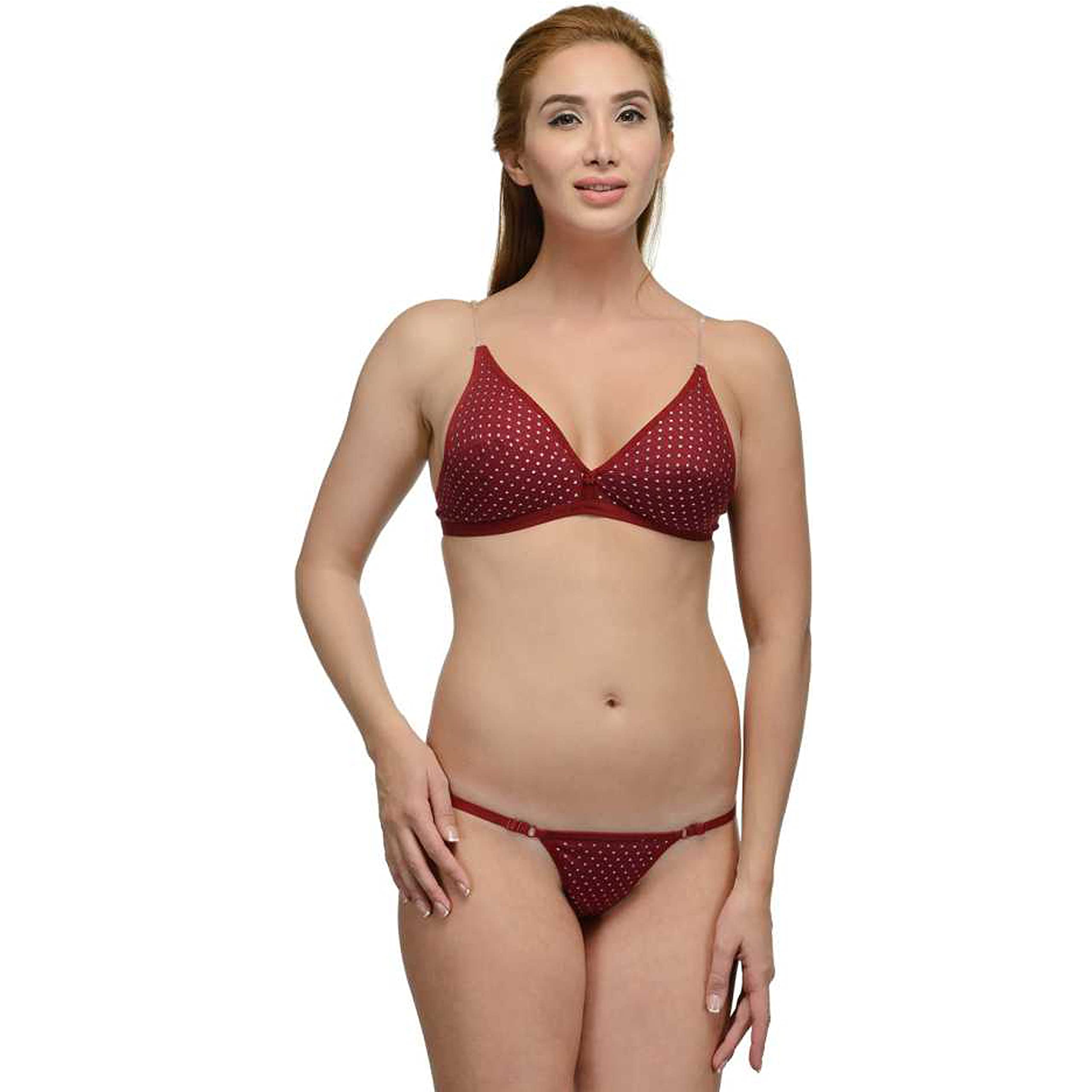 Buy Womens Hot And Sexy Net Lace Bra Panty And Bikini Bridal Lingerie