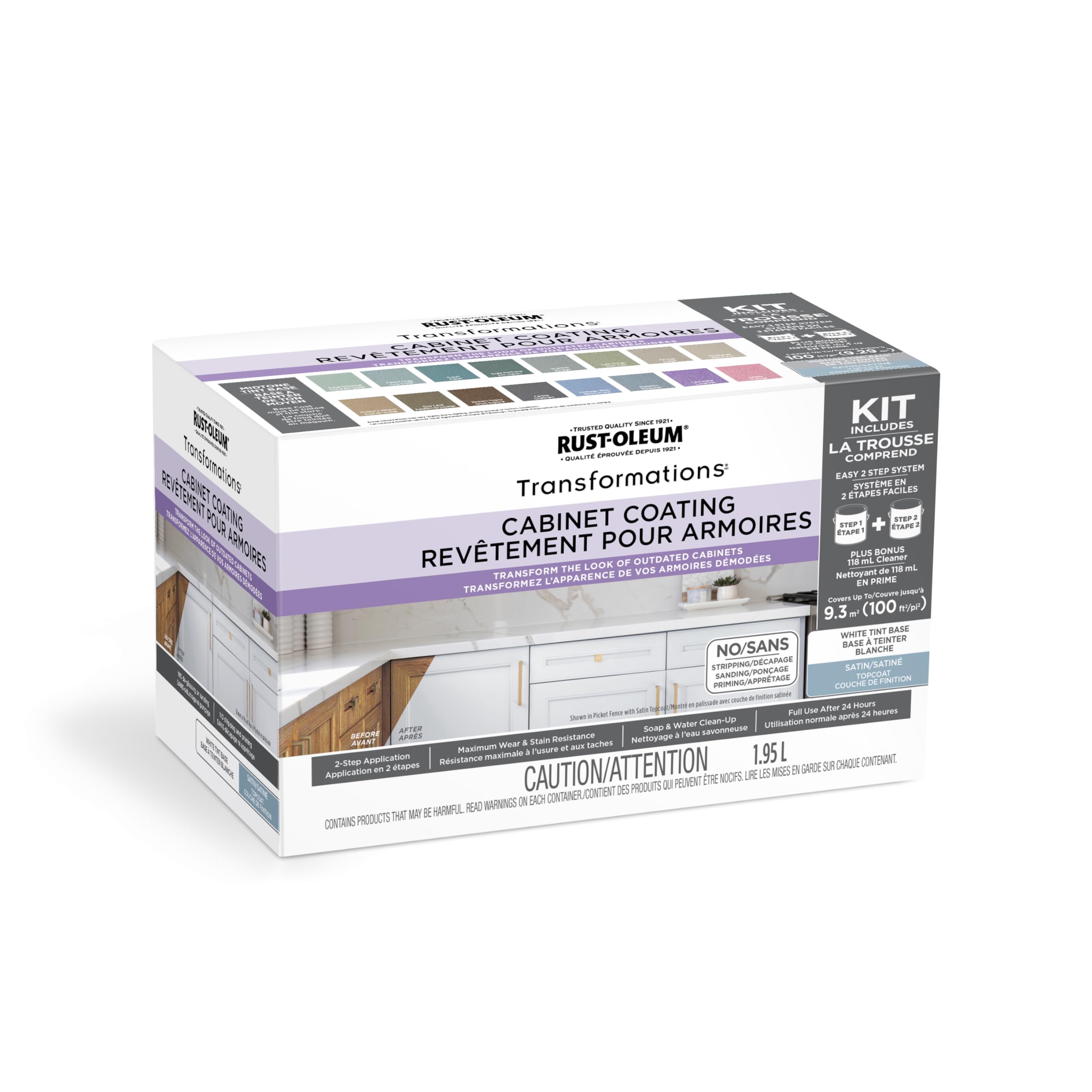 Rust Oleum Cabinet Transformations Before And After Painting A