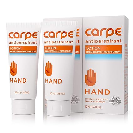 Amazon.com : Carpe Antiperspirant Hand Lotion (Pack of 2), A ...