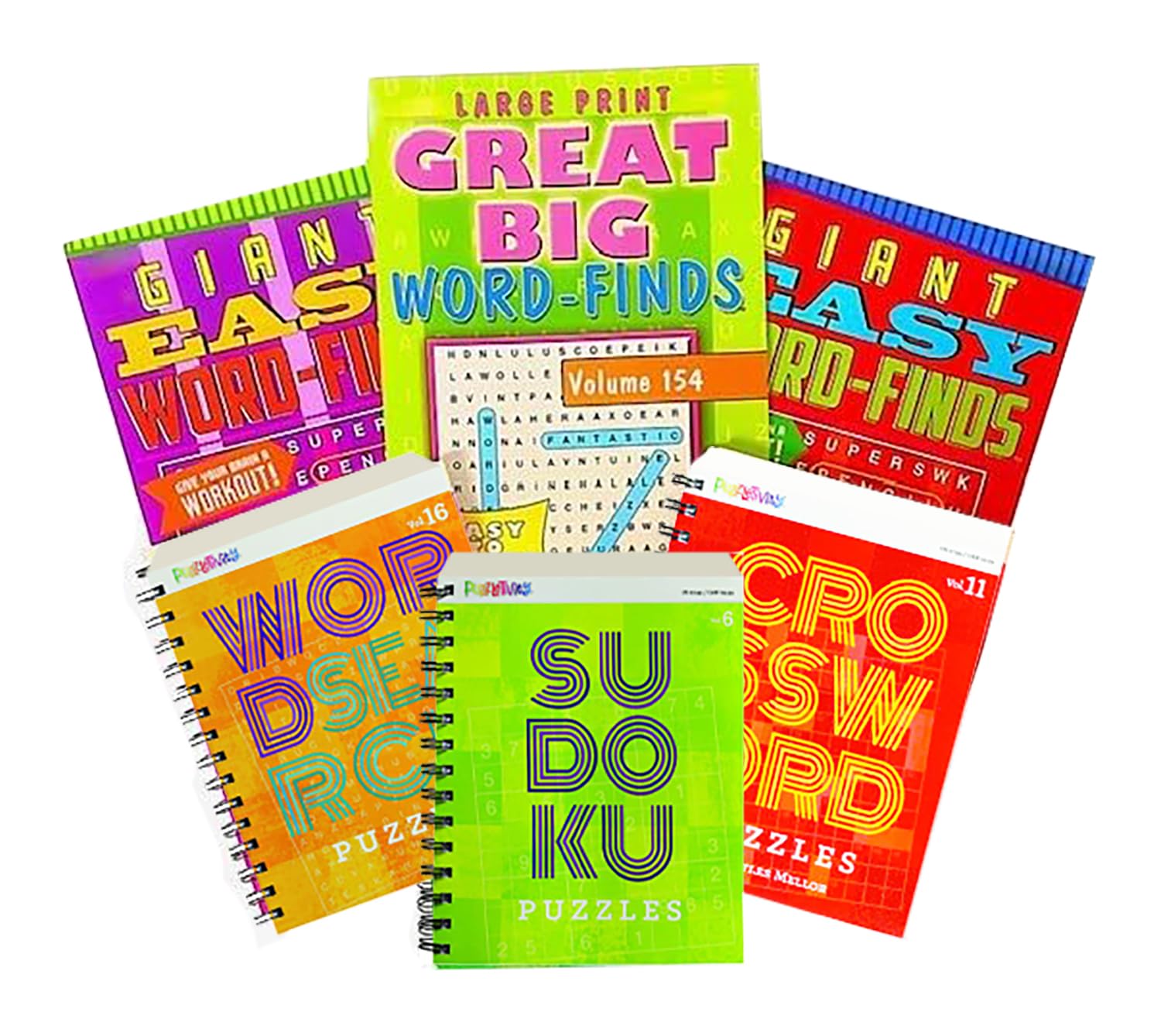 Amazon.com: Idea Liftoff™ 6-Pack Puzzle Bundle for Adults - Word Search ...