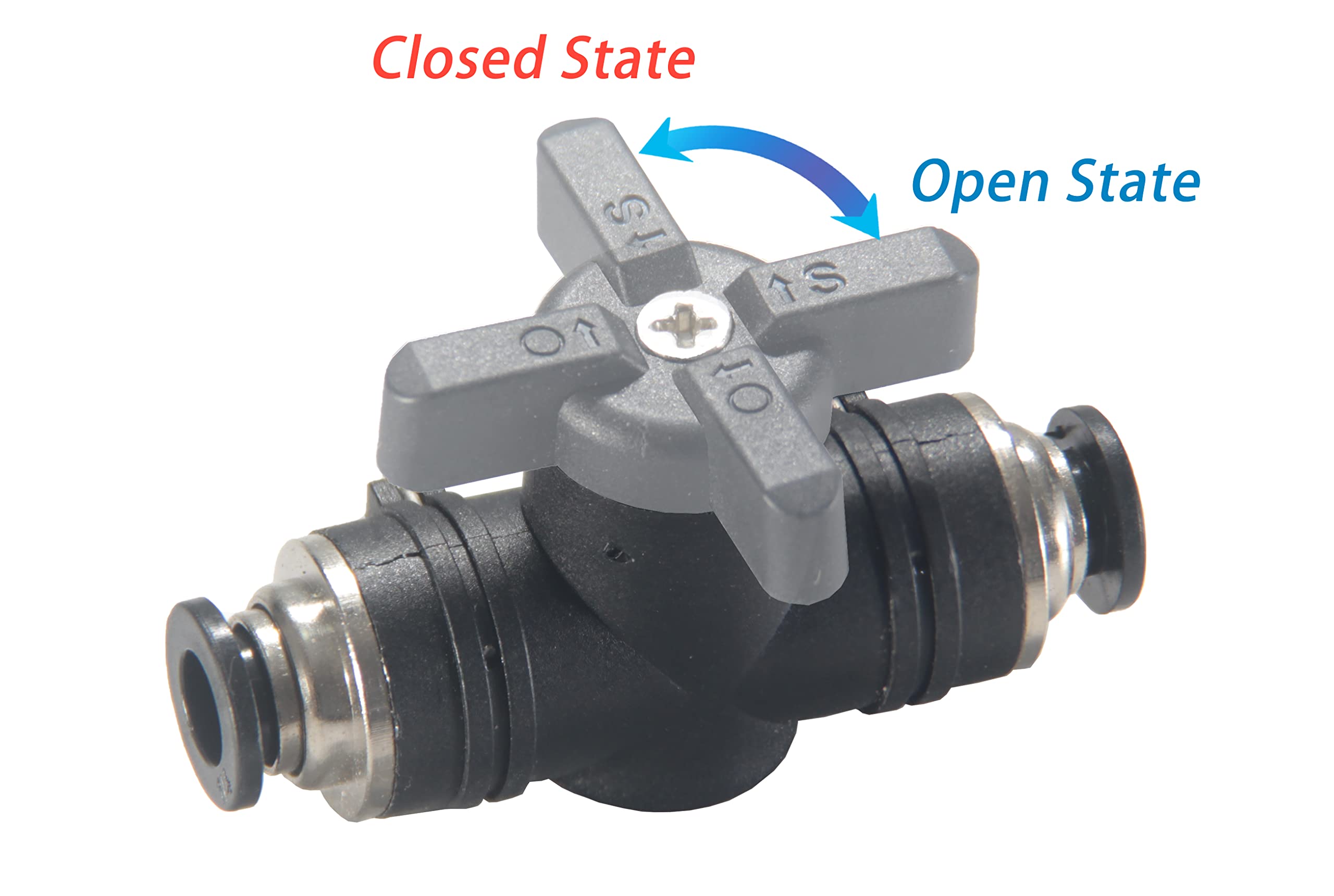 Snapklik.com : MSAEIQUN Pneumatic Ball Valve Push To Connect Fitting, 1 ...