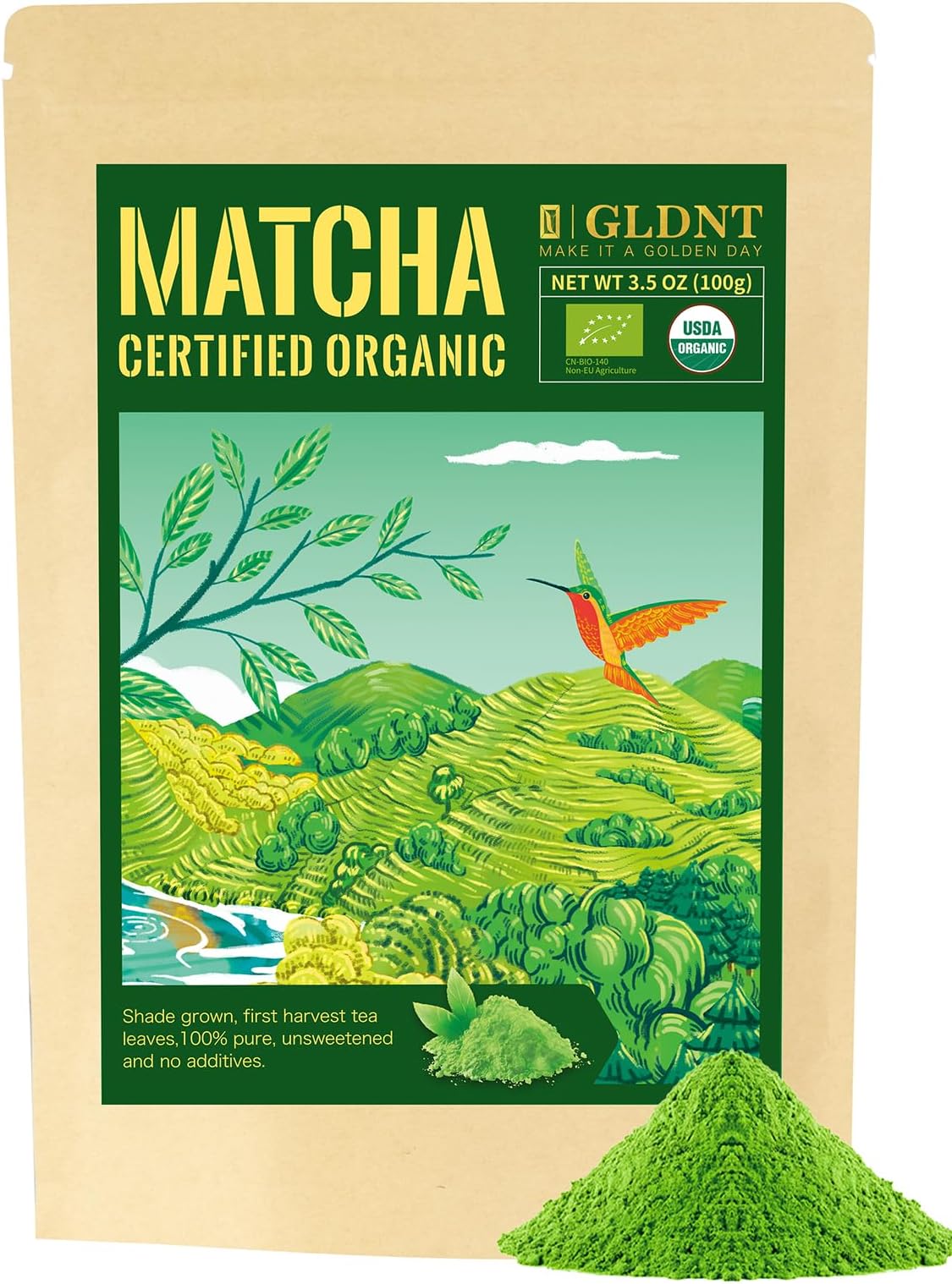 Amazon.com: Matcha Organics - Premium Ceremonial Grade Matcha Green Tea ...