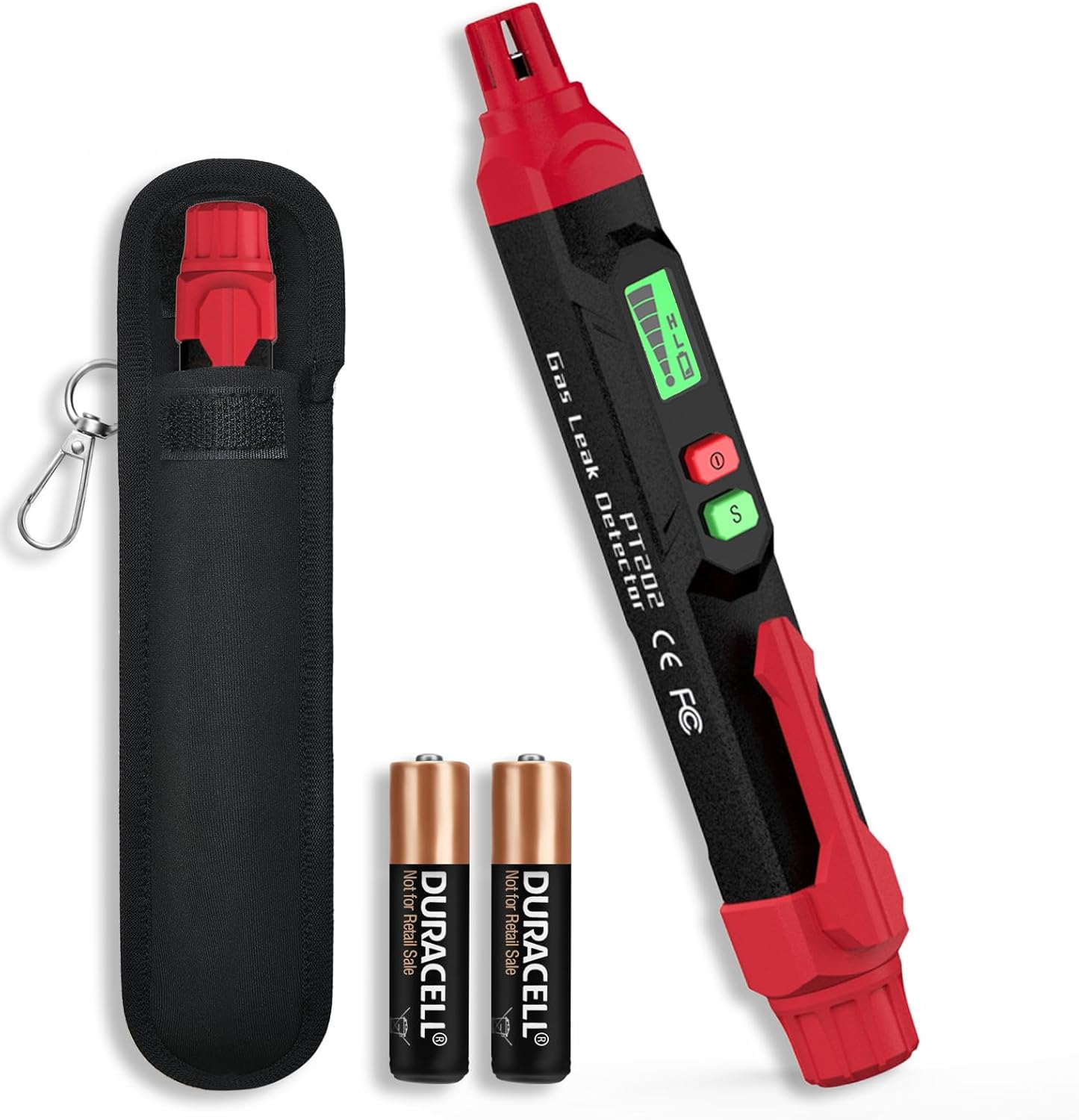 Gas Leak Detector, TECHAMOR PT202 Portable Natural Gas Leak Alarm ...