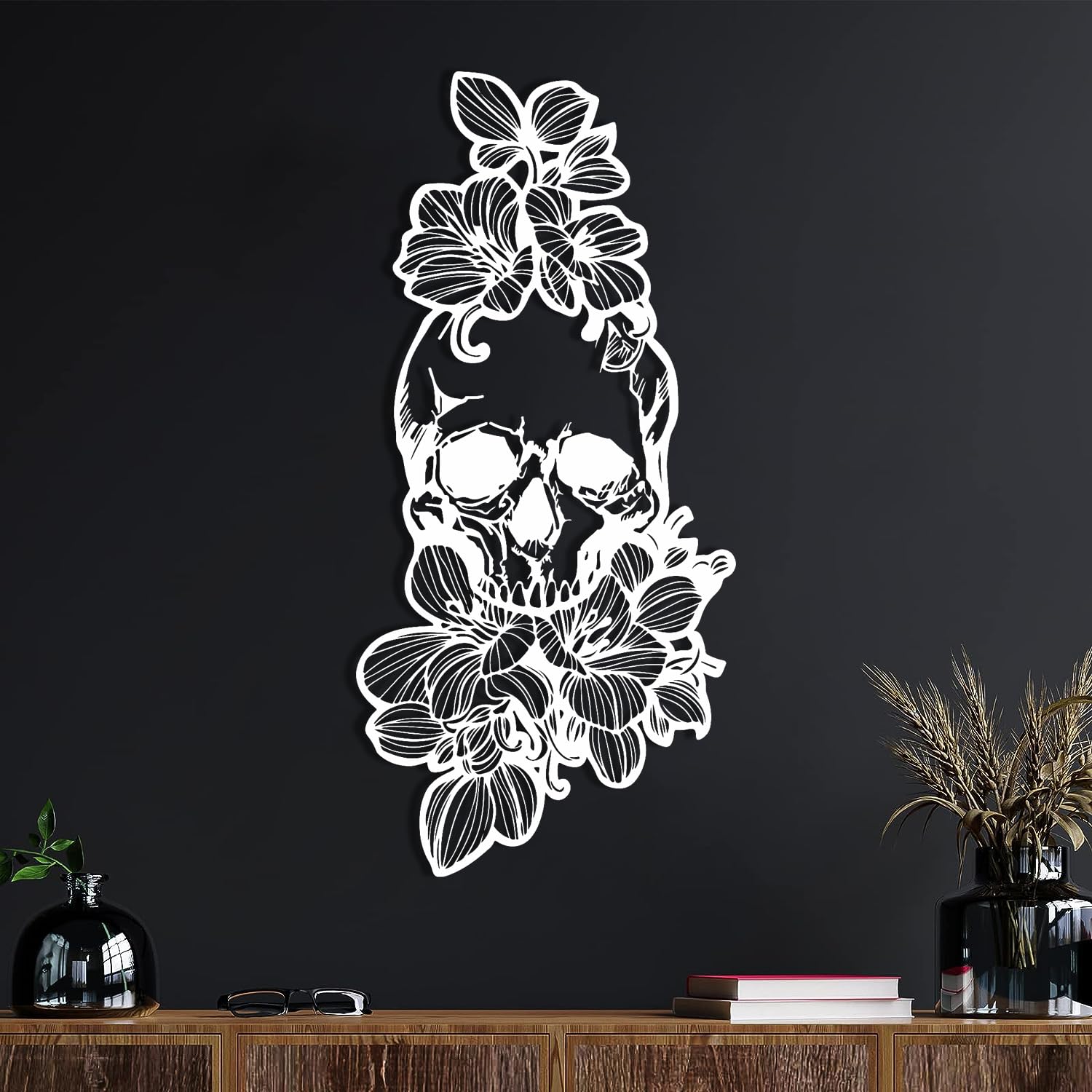 Metal Skull Sculpture