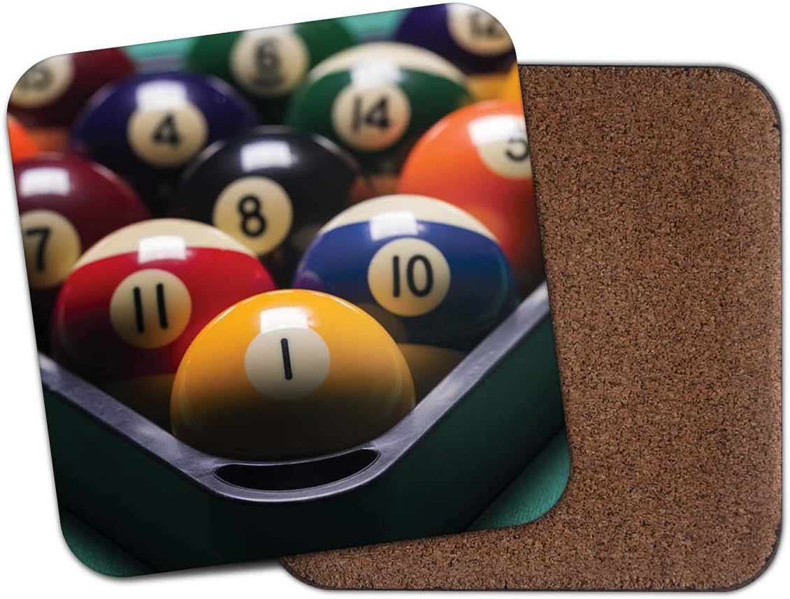 1 x Pool Balls Drinks Coaster - Snooker Dad Brother Father #8559 ...