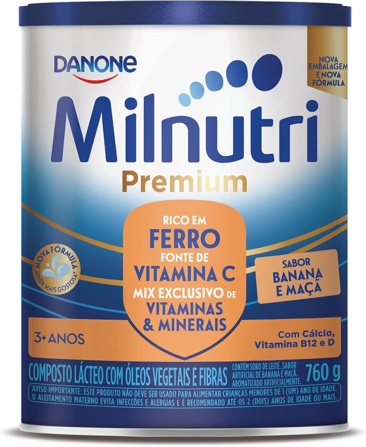 Composto Lácteo Milnutri Vitamina de Frutas Danone Nutricia 760g : Amazon.com.br: Alimentos e ...
