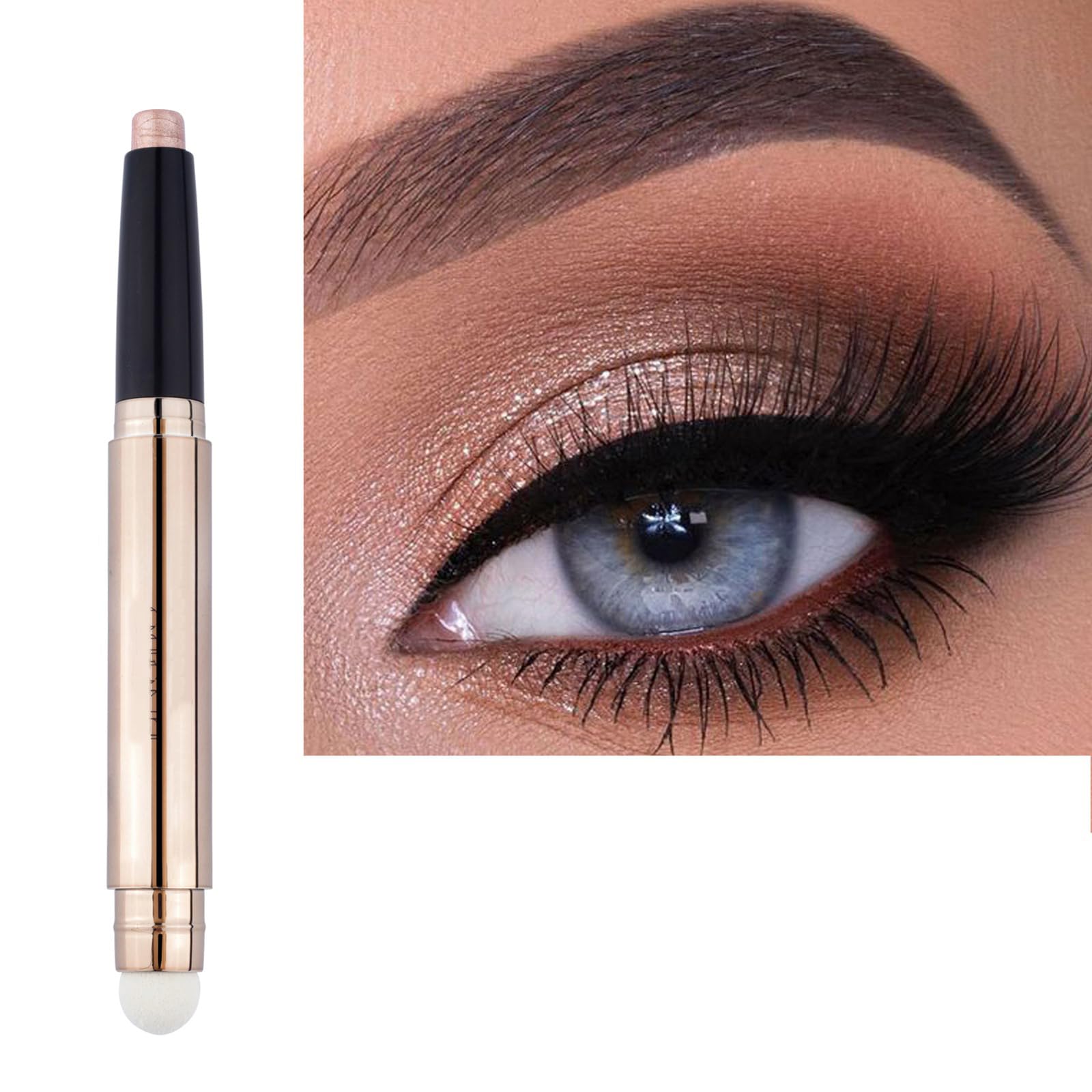 Cream Eyeshadow Stick, Shimmer Eyeshadow Stick Double-ended Eyeshadow ...