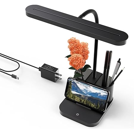 LED Small Desk Lamp, AXX Desk Lamps for Home Office, White Desk Light ...