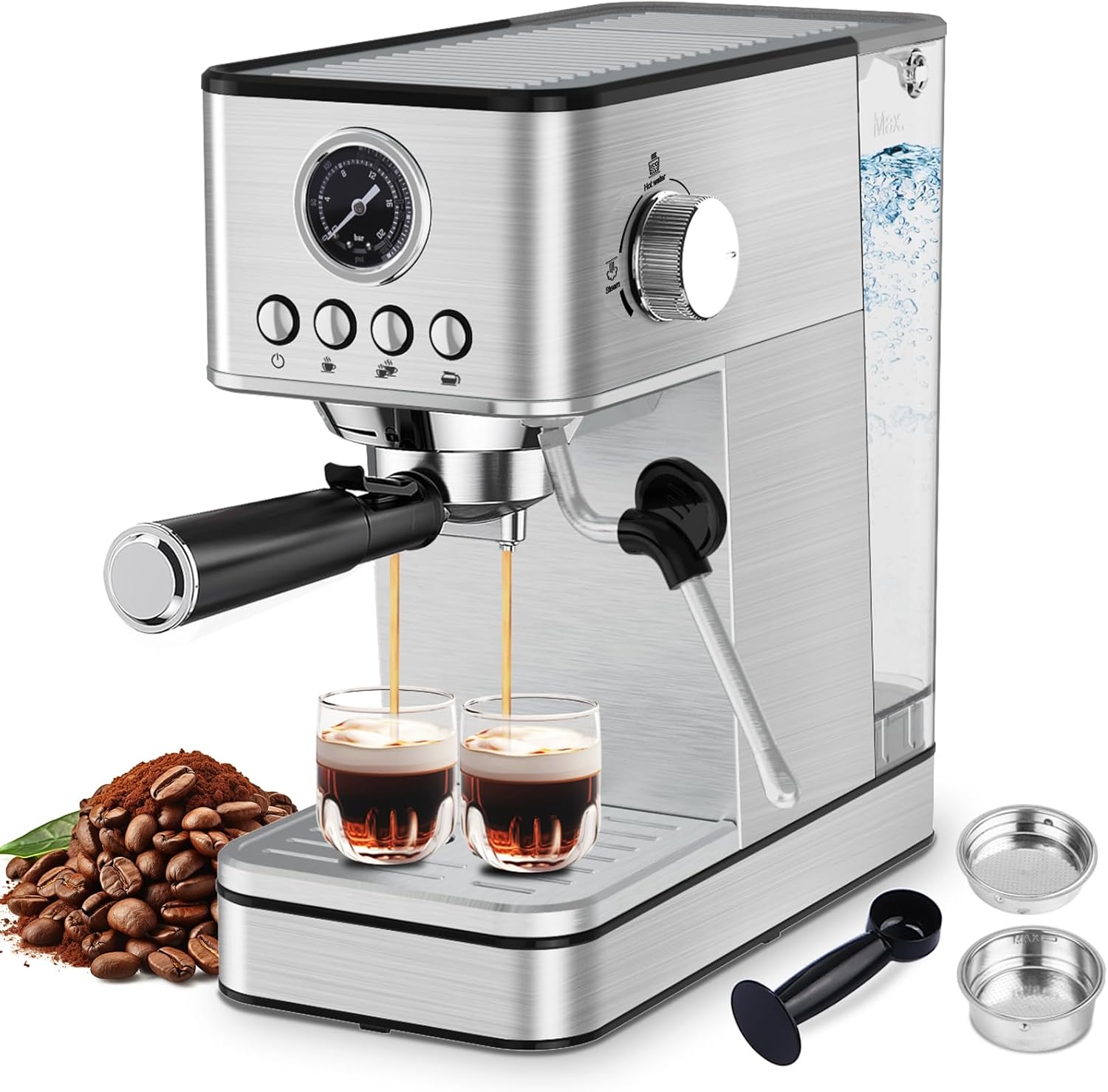 Amazon.com: Sparkfire Espresso Machine Coffee Makers 20 Bar,Stainless ...