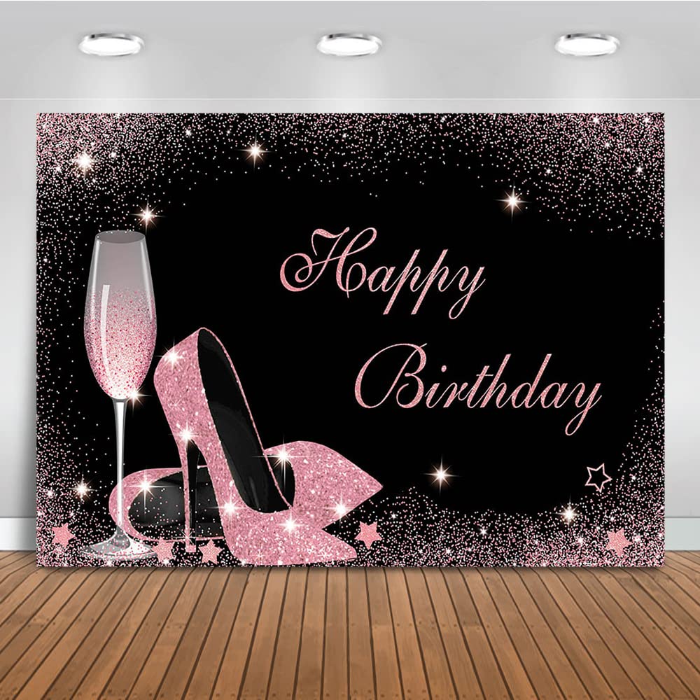 Happy Birthday Pink Champagne