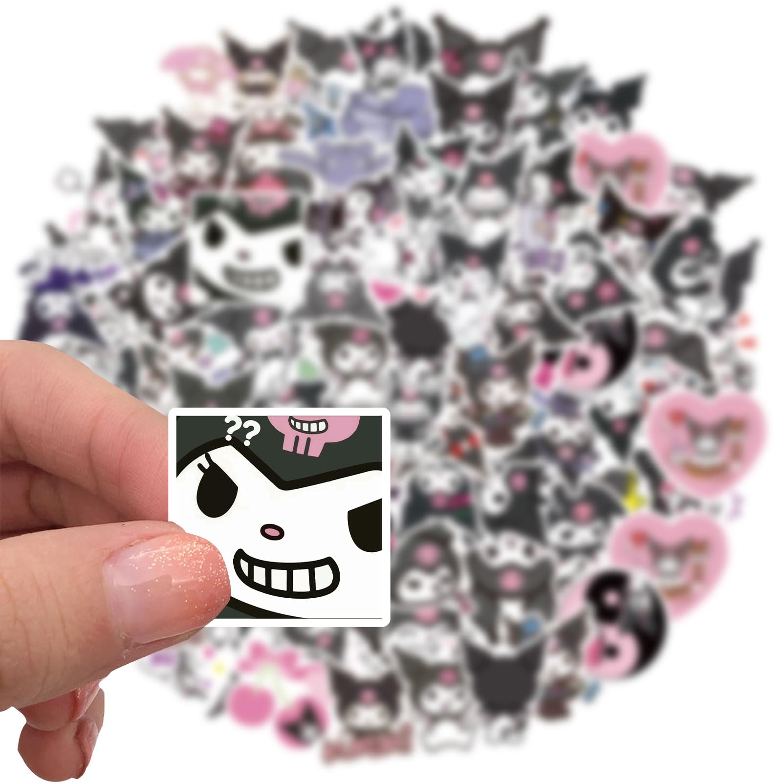 Snapklik.com : 100pcs Kuro Cat Stickers Pack Cute Kawaii Stickers For ...