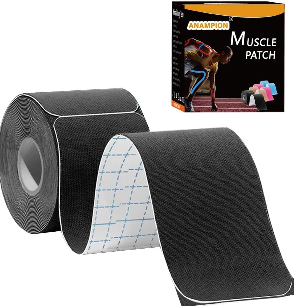 Amazon.com: Kinesiology Tape Pro Precut 20 Strips Athletic Sports ...