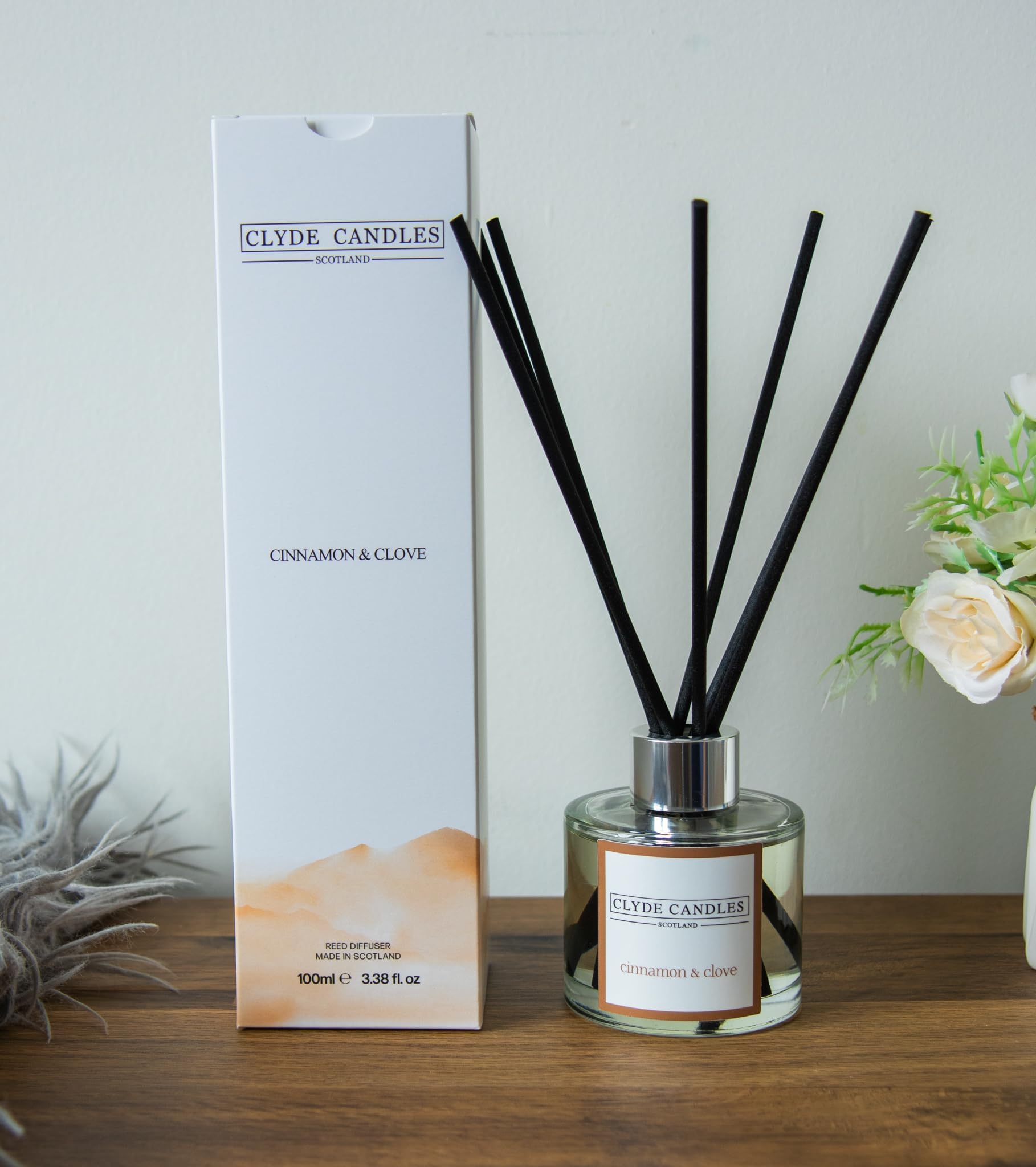 Pear & Sweet Rose Reed Diffuser - Clyde Candles, Luxury Diffuser Oil ...