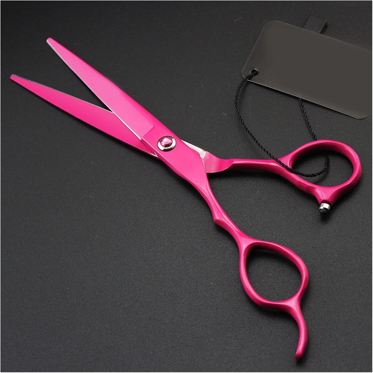 6.0 Inch Rose Red Left-Hand Scissors Professional Hairdressing Scissors ...
