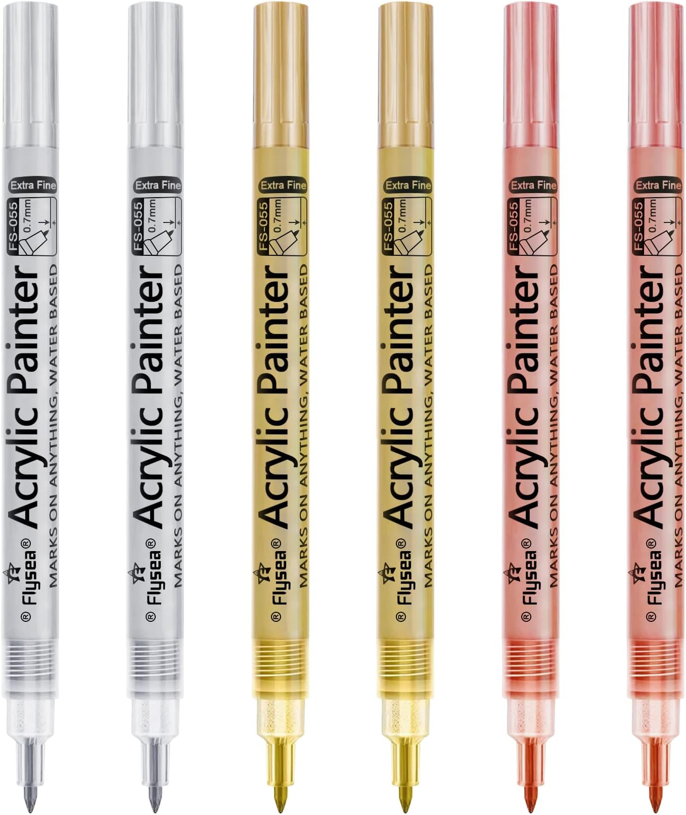 Amazon.com : Crafter's Square Metallic Marker, Fine Point (0.005 in/1 ...