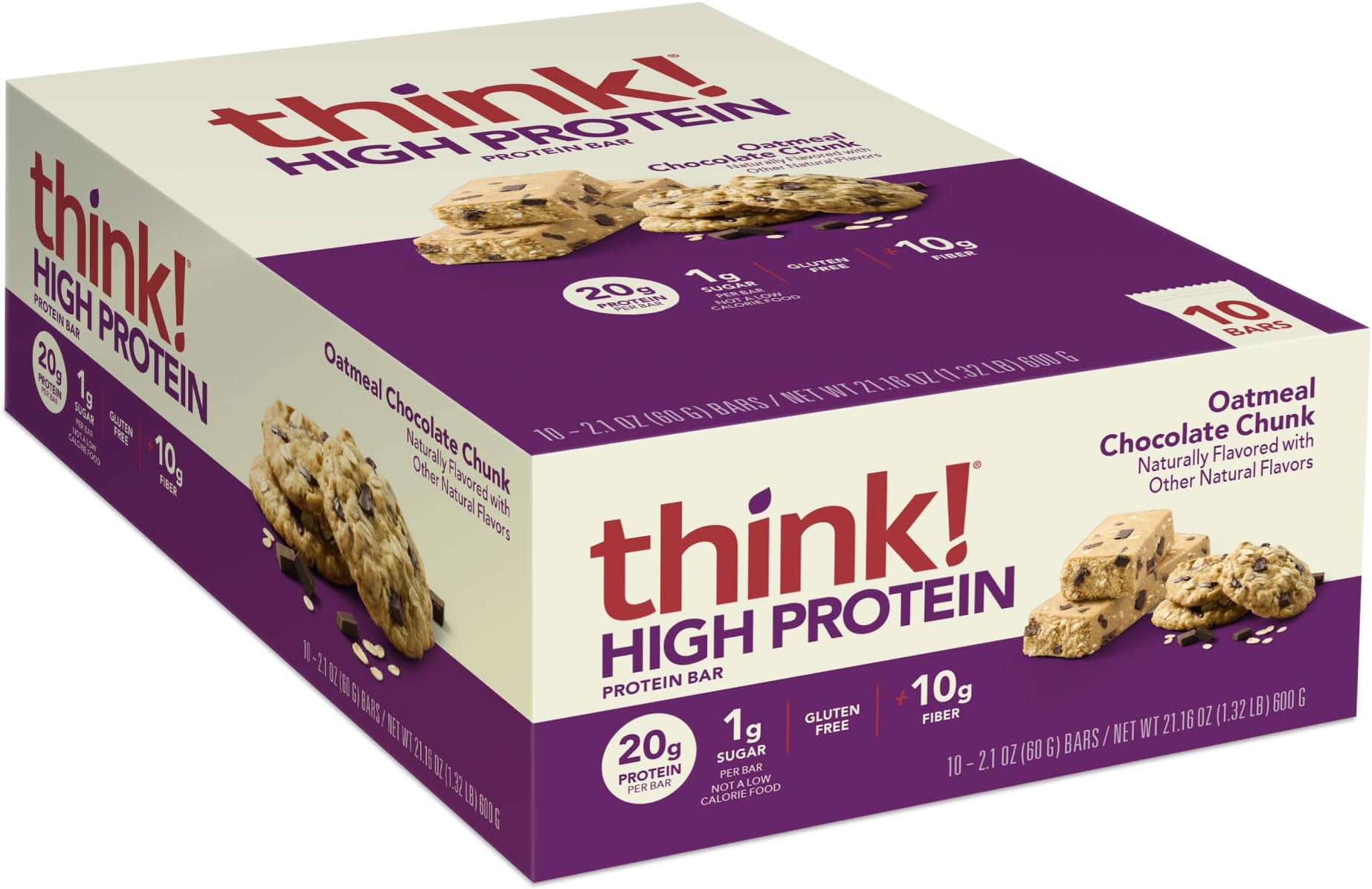 Amazon.com : think! Protein Bars, High Protein Snacks, Gluten Free ...