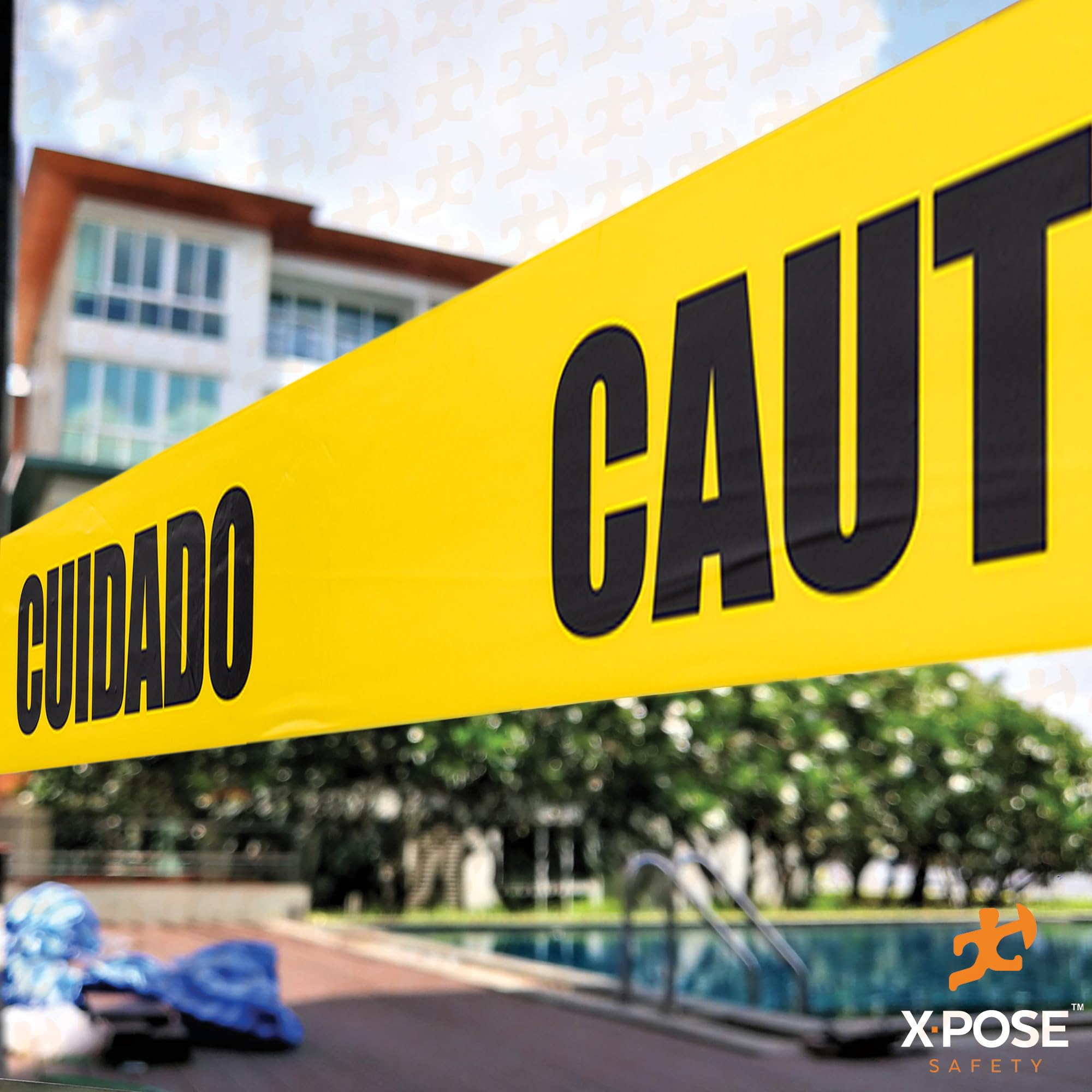 Snapklik.com : 12pk Caution/Cuidado Tape Roll - 12 Rolls - 1000 Ft X 3 ...