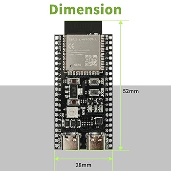 Arduino Compatible Module DWEII 2PCS ESP32-S3 Development Board - WiFi + Bluetooth LE MCU Module ...