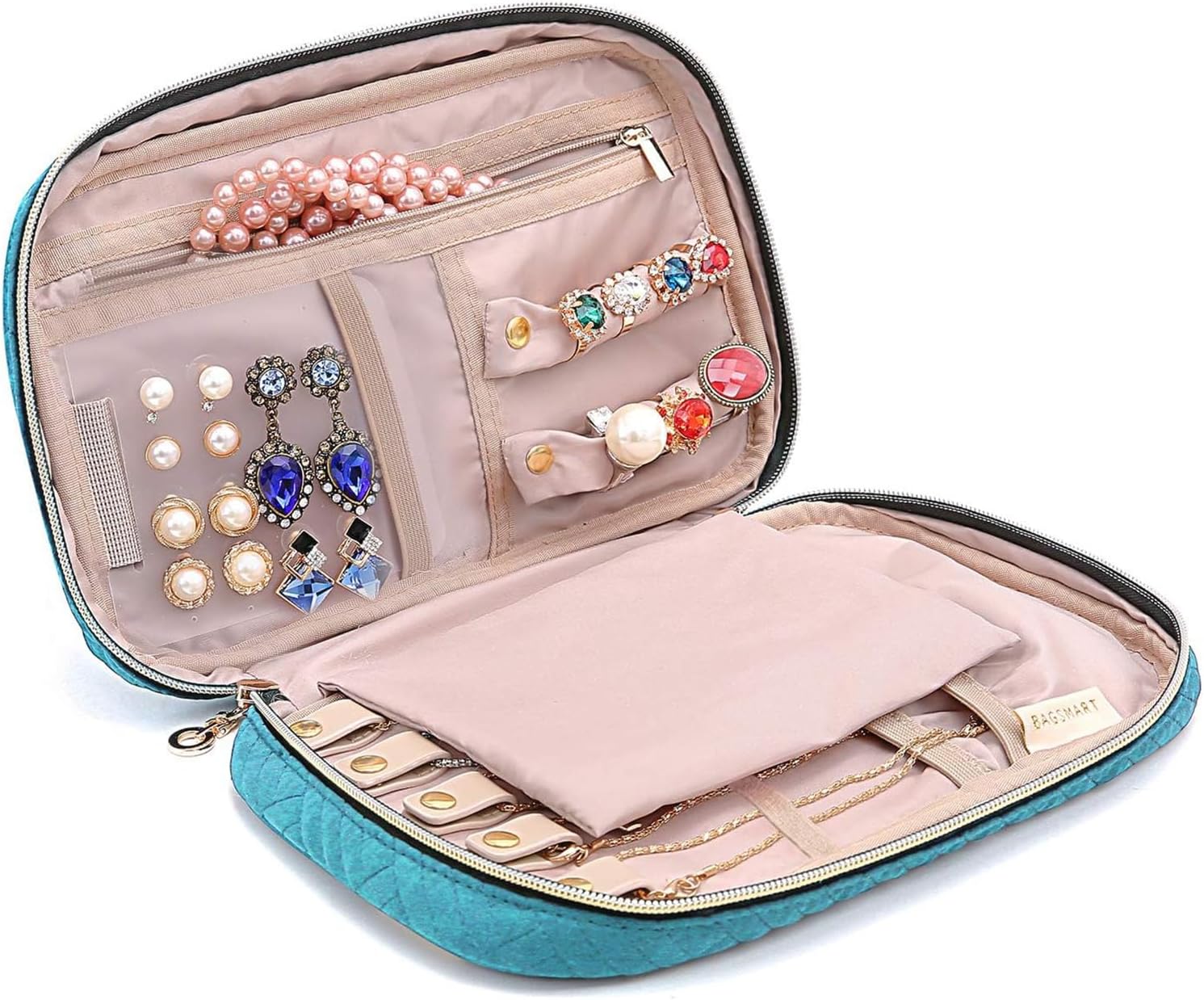 Amazon.com: MOSISO Travel Jewelry Organizer Case, Folio Portable ...